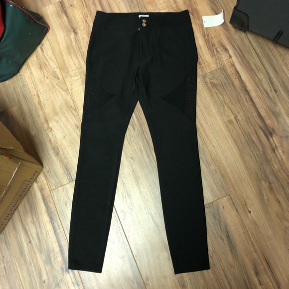 Tobi | Pants & Jumpsuits | Nwt Tobi Mesh Inset Black Pant Medium | Poshmark